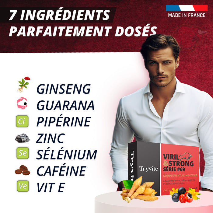 TRYVITE : Viril & Strong - La Formule Ultime pour Hommes Actifs